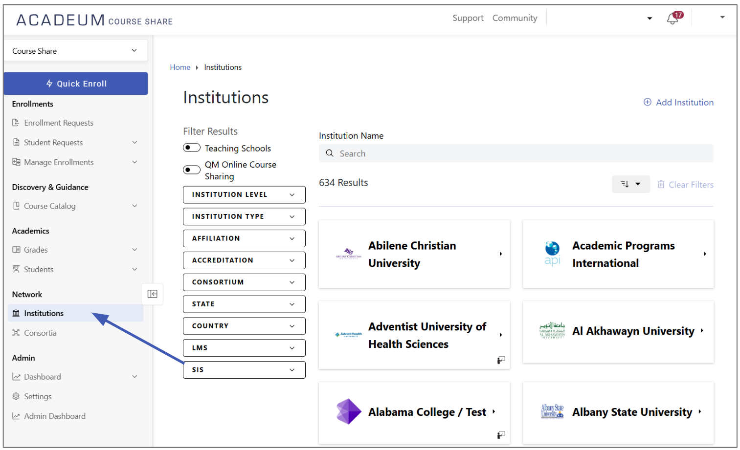 [HI] Admin Guide: Searching and Reviewing Acadeum Network Partner ...